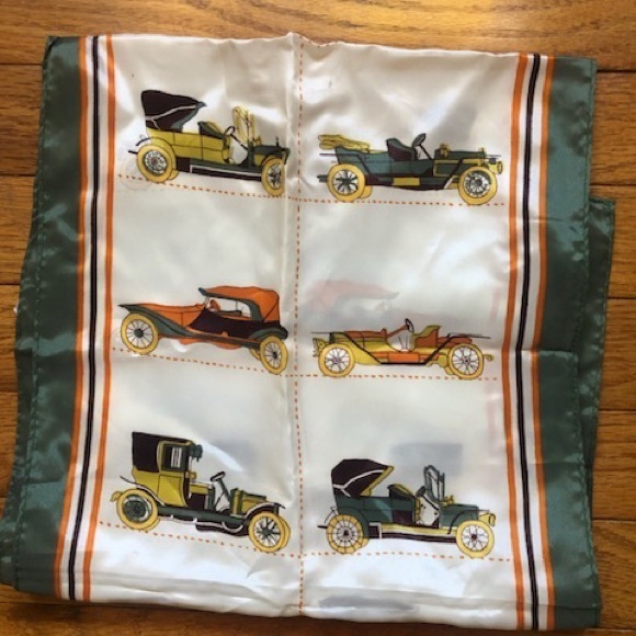unbranded | Accessories | Womens Scarf Antique Cars Pattern Long Neck ...